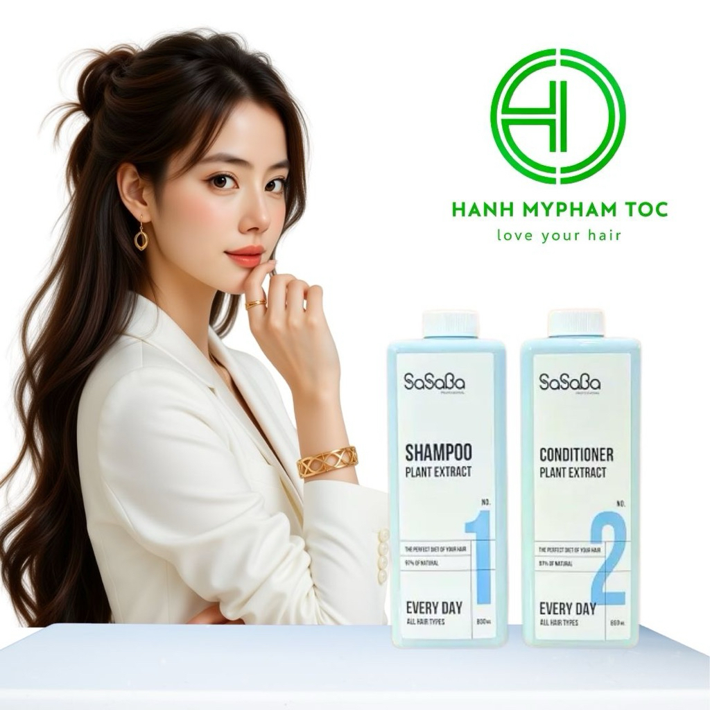 CẶP DẦU GỘI VÀ DẦU XẢ NO.1 NO.2 SASABA Extra MỚI 800ML | Shopee Việt Nam
