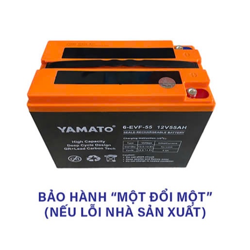 Ắc quy Yamato 12V-55ah ( 6-EVF-55) | Shopee Việt Nam