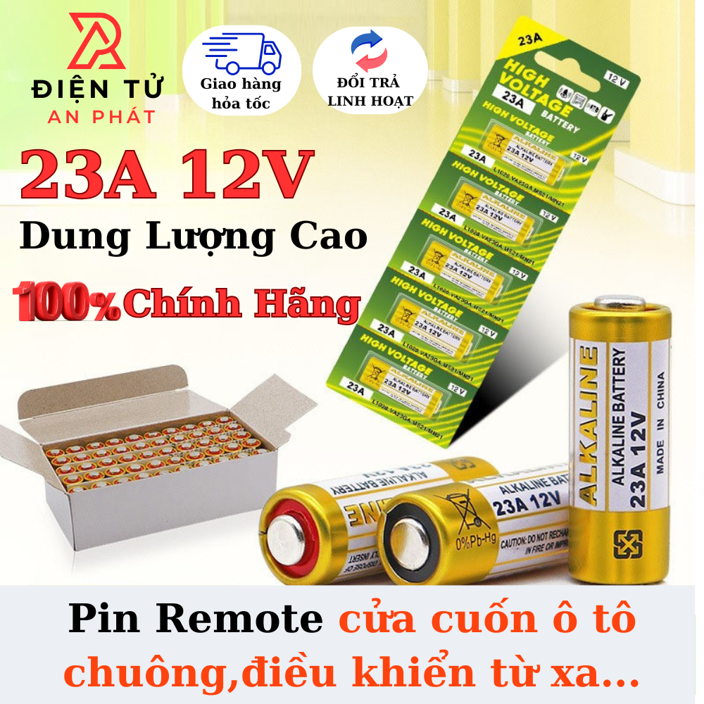 Pin 12V 23A cho remote cửa cuốn, điều khiển RF, ô tô,chuông cửa,thiết ...