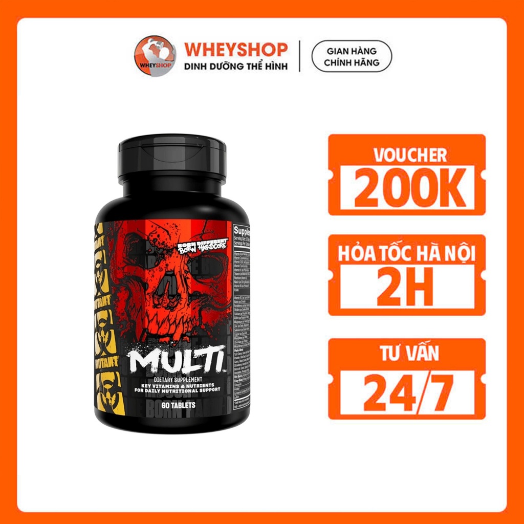 Viên uống hỗ trợ sức khoẻ Mutant Multi Vitamin (60 Viên) - WHEYSHOP ...