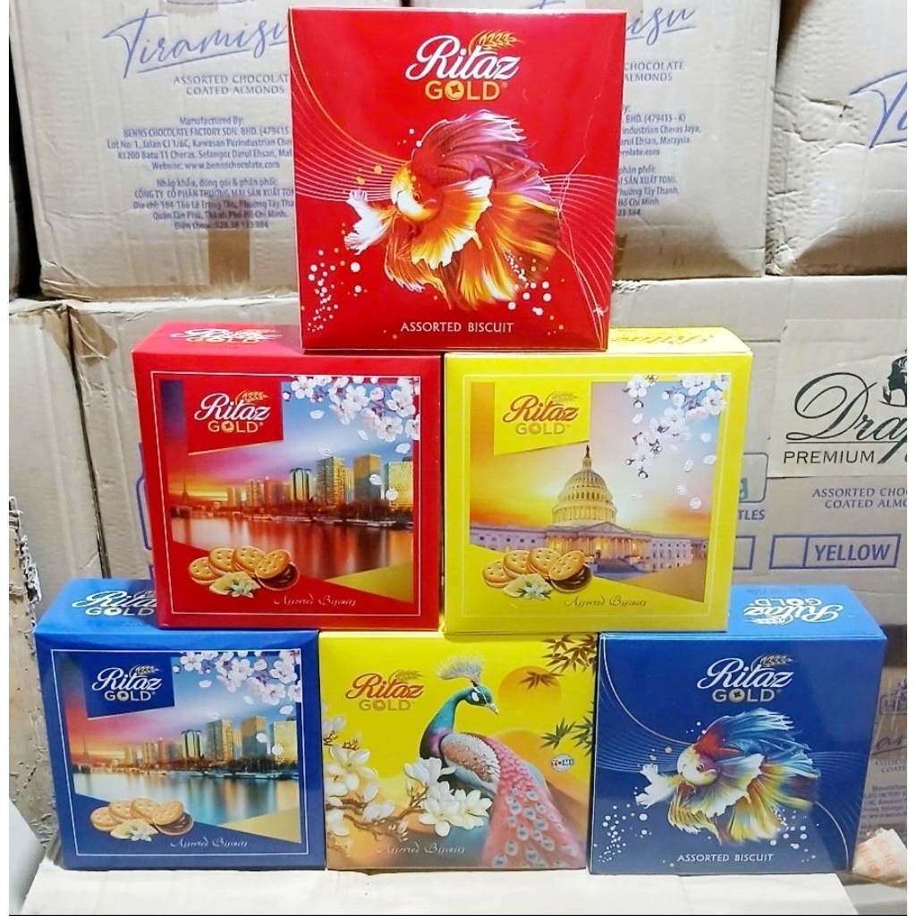 Bánh quy Ritaz Gold nhân kem chanh phô mai Malaysia | Shopee Việt Nam