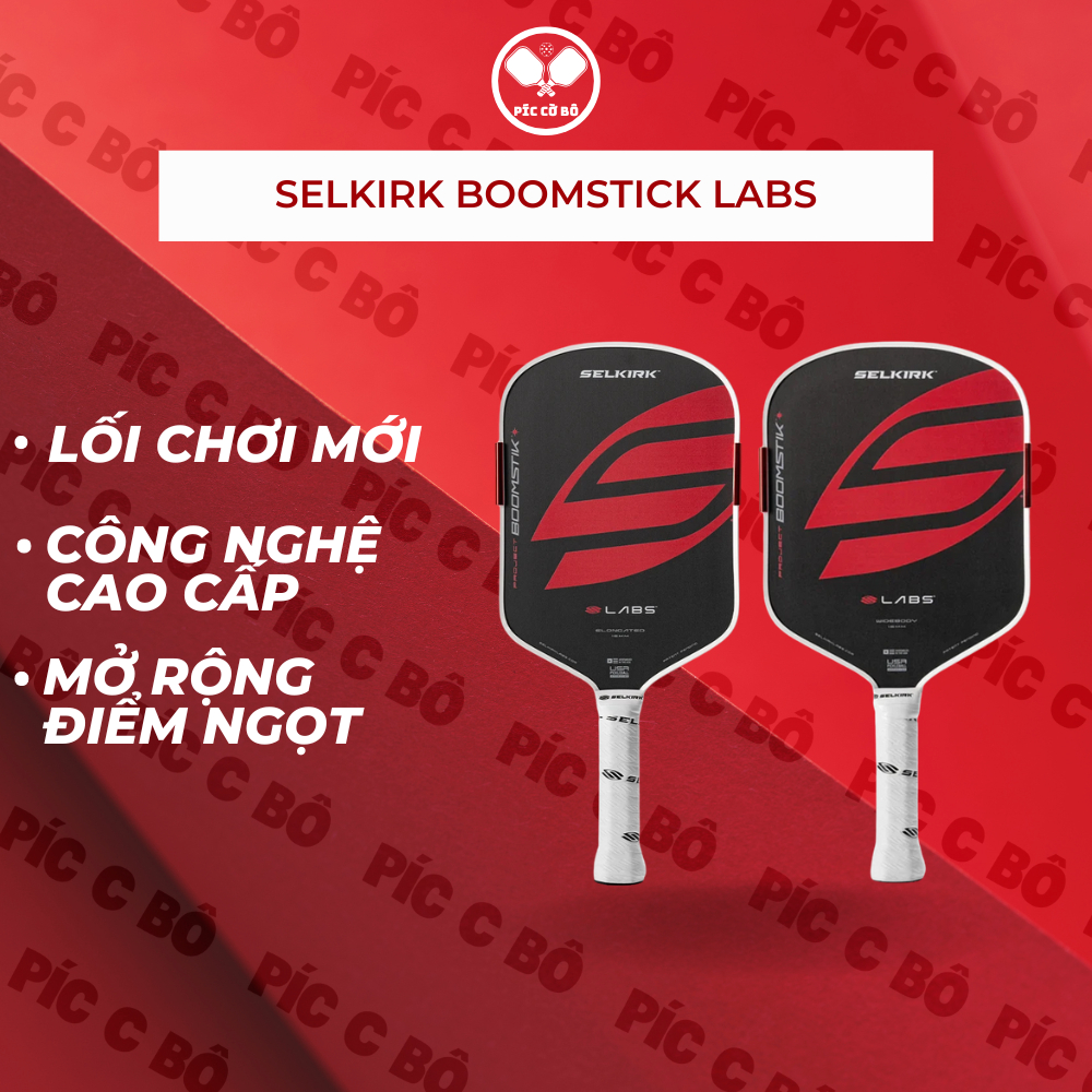 [CHÍNH HÃNG] Vợt Pickleball Selkirk Boomstick LABS – Sức mạnh bùng nổ ...