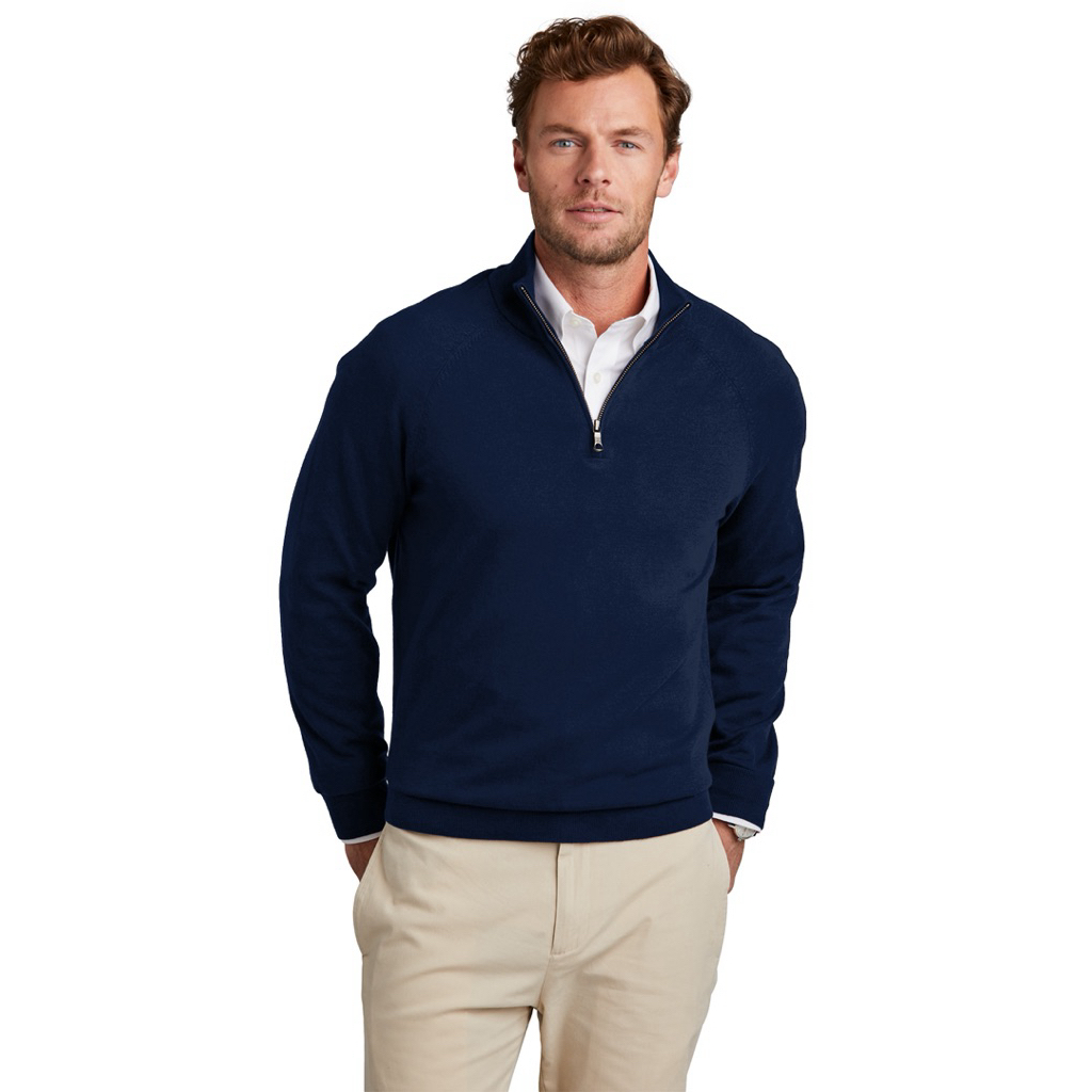 Áo Len Brooks Brothers Ultimate Merino Half-Zip – 100% Merino Wool Cao ...