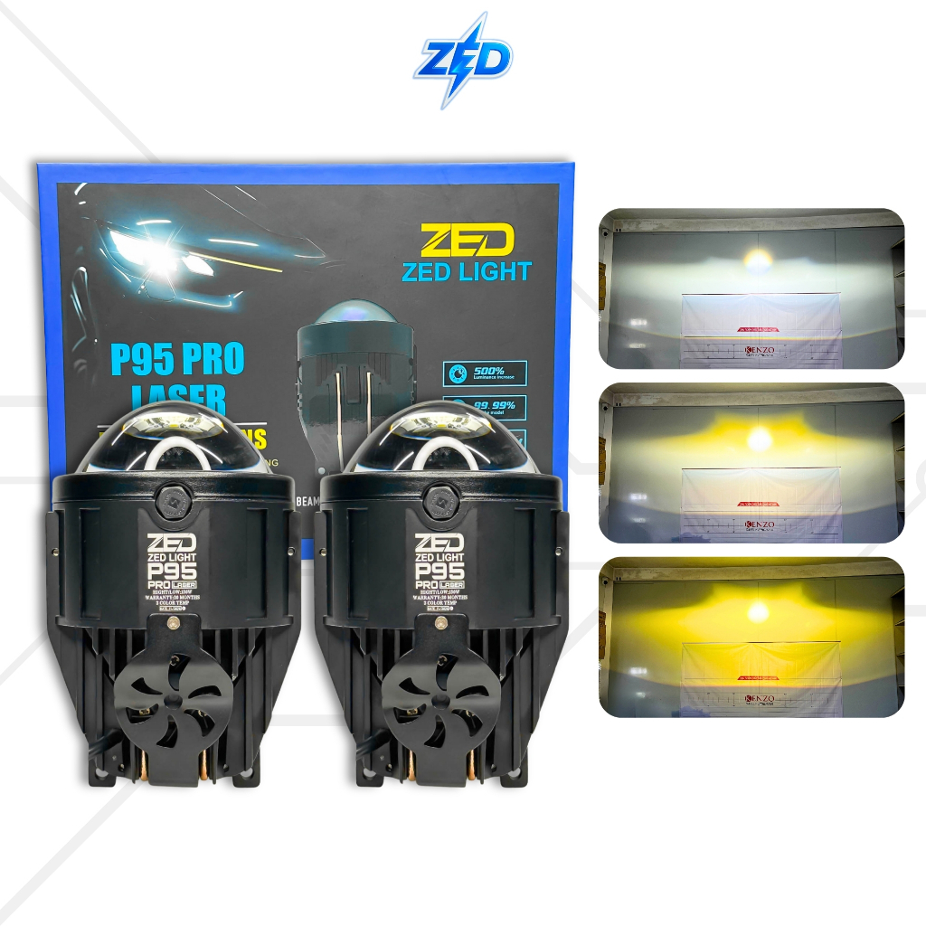 Đèn Gầm Oto P95 Pro Laser ZED LIGHT - Siêu Sáng 130W 1 Cặp Đèn - 3 Gam ...