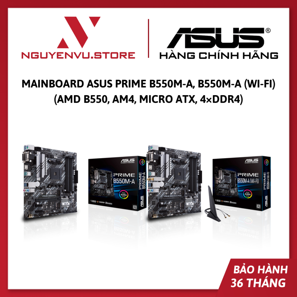 Mainboard ASUS PRIME B550M-A, PRIME B550M-A WIFI II, AMD B550, AM4 ...