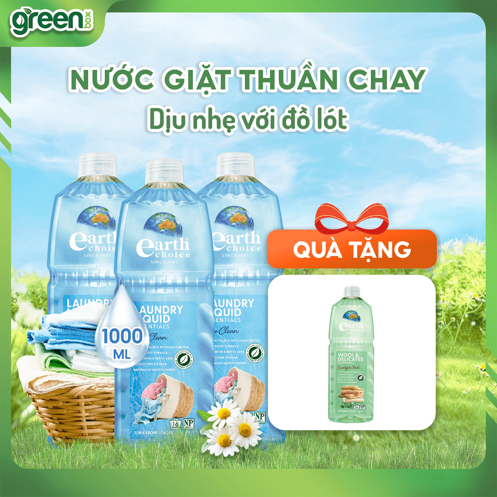 Nước giặt thuần chay dịu nhẹ làm sạch vết bẩn quần áo đồ lót giữ vải ...