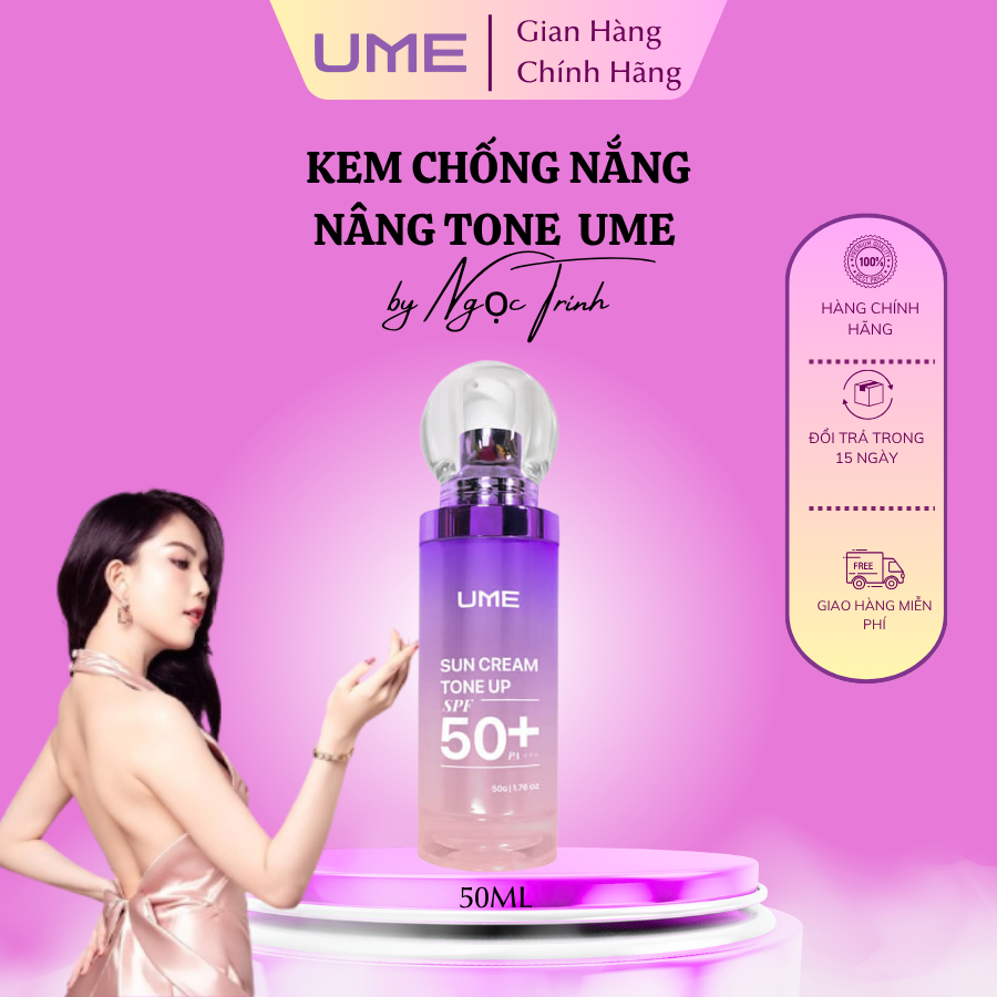 Kem Chống Nắng Nâng Tone Ume Ngọc Trinh, Kem Chống nắng cho mặt SPF 50 ...