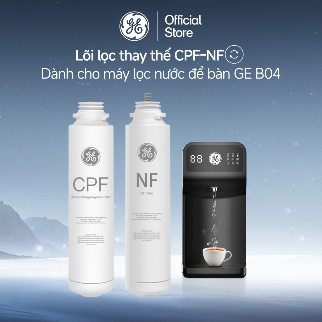 Lõi lọc máy lọc nước nóng để bàn GE B04 Giữ 8 khoáng tự nhiên/ Thương ...