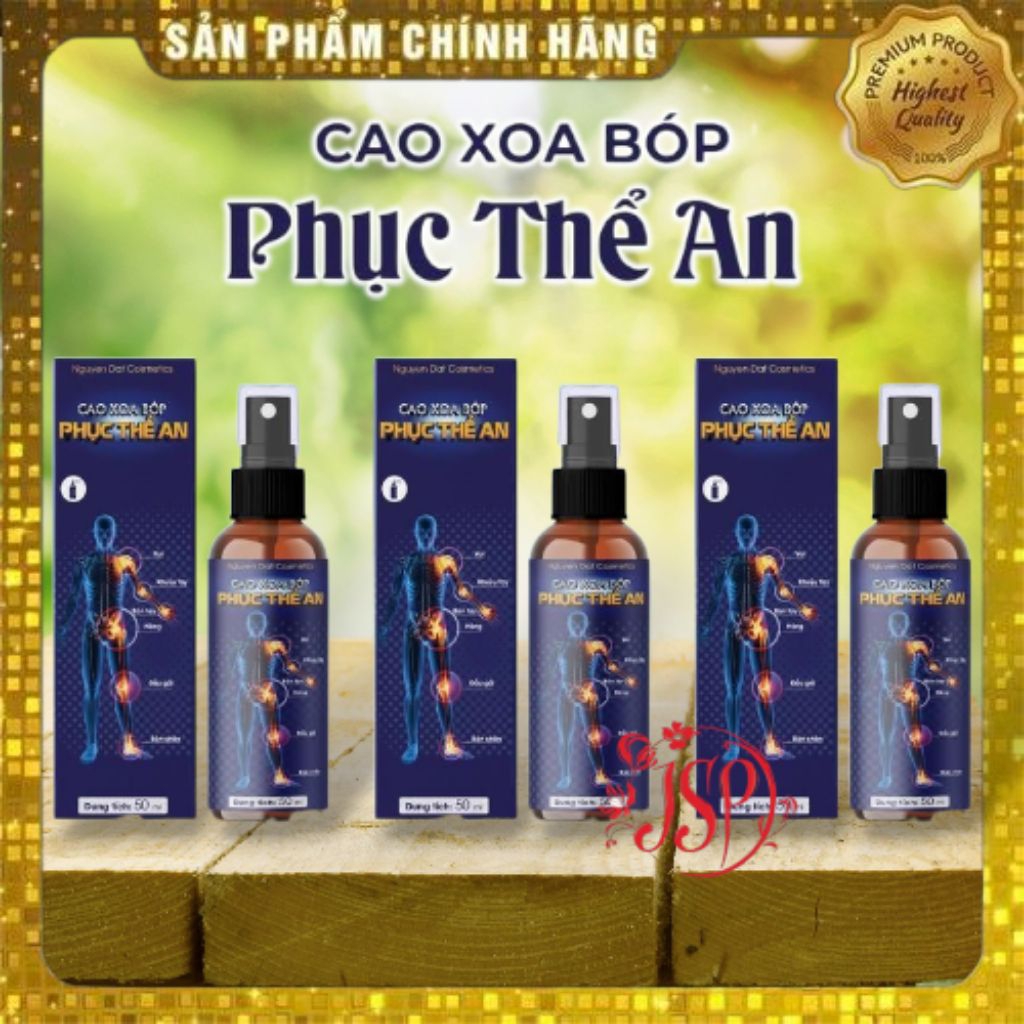(HÀNG CHÍNH HÃNG) COMBO 3 CHAI CAO XOA BÓP PHỤC THỂ AN 50ml-Hỗ trợ các ...