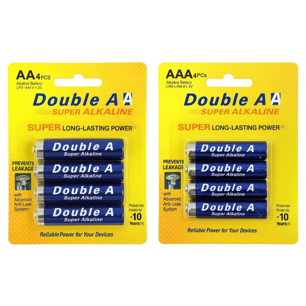 [ VỈ 4 VIÊN ] Pin AA, AAA Double A Super Alkaline - Hàng chính hãng ...
