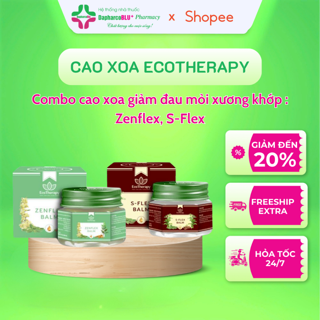 Cao Xoa Dược Liệu Ecotherapy Zenflex, S-flex Balm Thư Giãn Hỗ Trợ Giảm ...