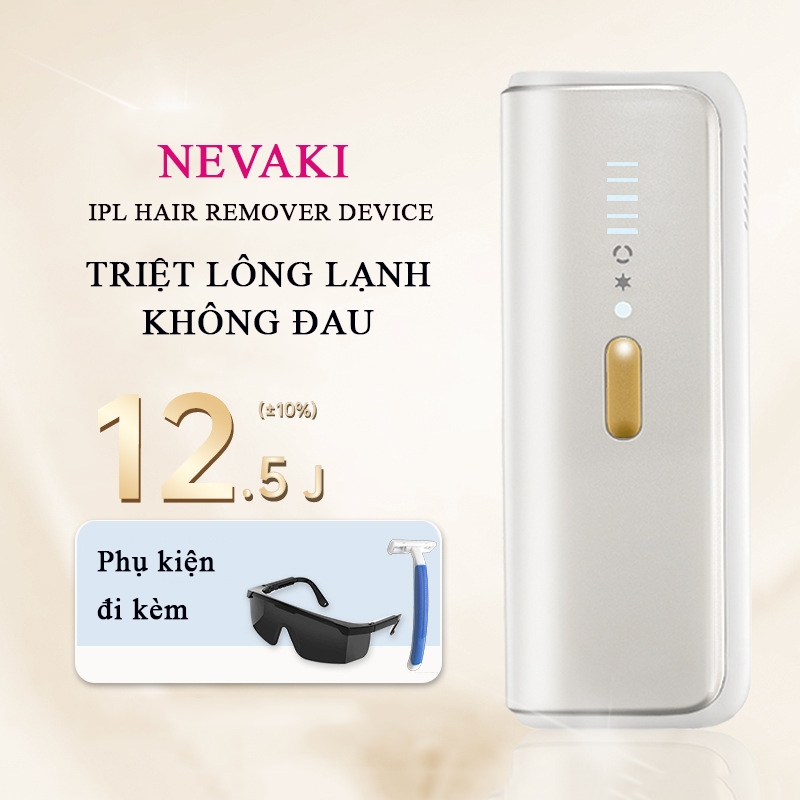 Máy triệt lông lạnh IPL NEVAKI đèn triệt kép, công nghệ IPL triệt nhanh ...