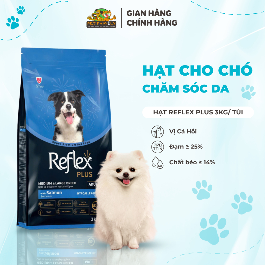 Hạt Cho Chó Reflex Plus 3Kg Thức Ăn Dành Cho Chó Trưởng Thành Giống Chó ...