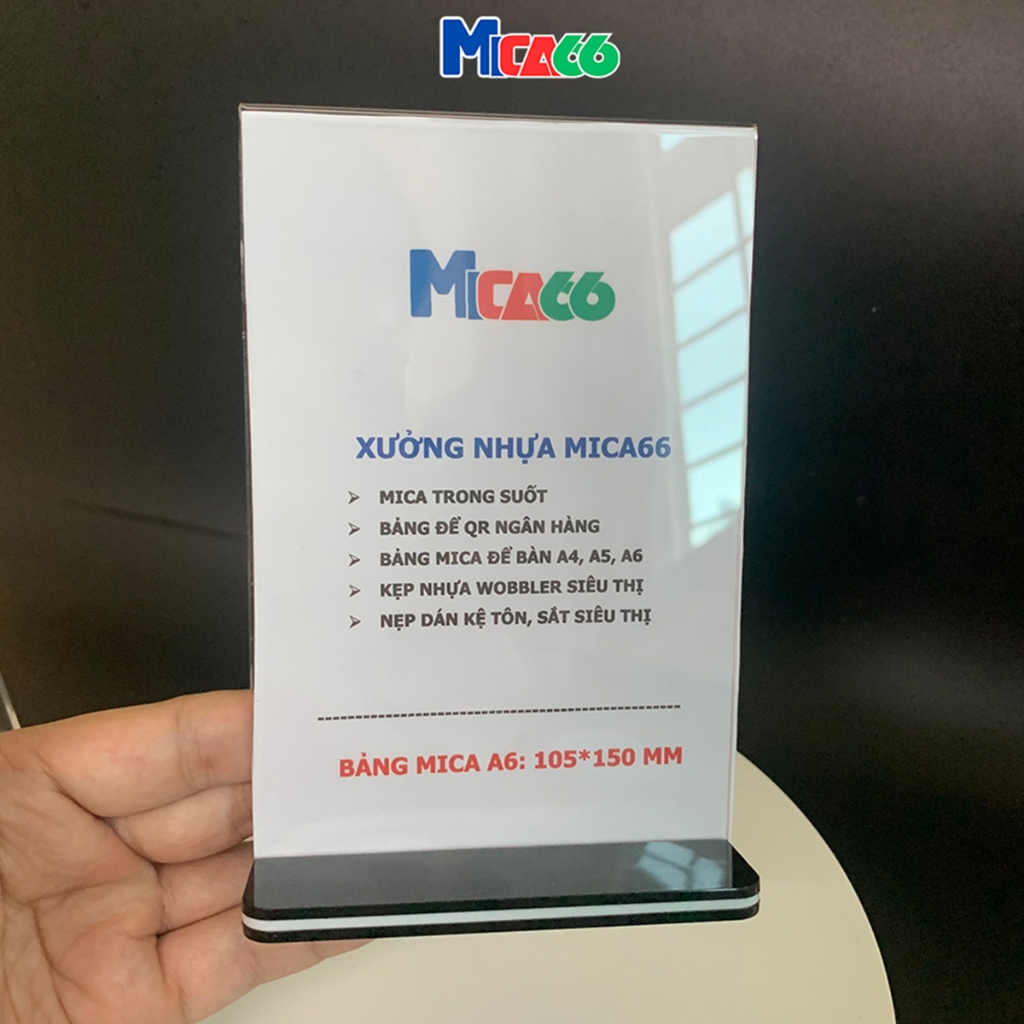 Bảng Mica để bàn, Bảng menu Mica A4 để bàn Trong suốt 2 mặt - Mica dầy ...