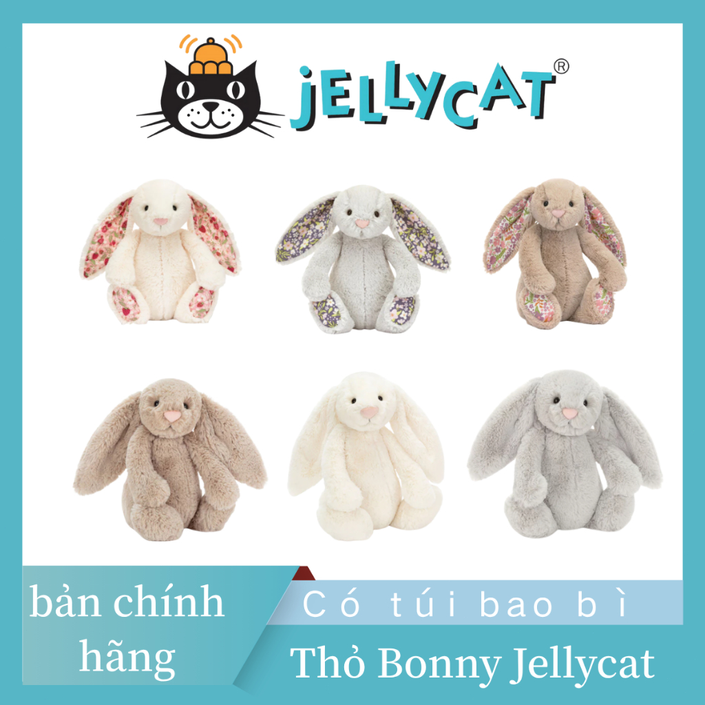 [jellycat official ]jellycat bunny Birthday Cake Rabbit Shy Bunny jell ...