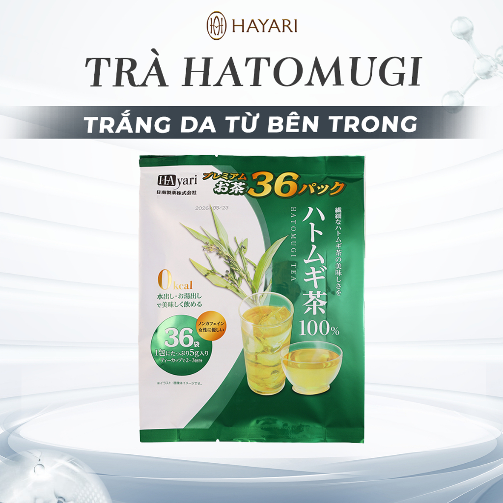 Trà trắng da Hayari Hatomugi Tea túi 36 gói của Nhật Bản kết hợp giảm ...