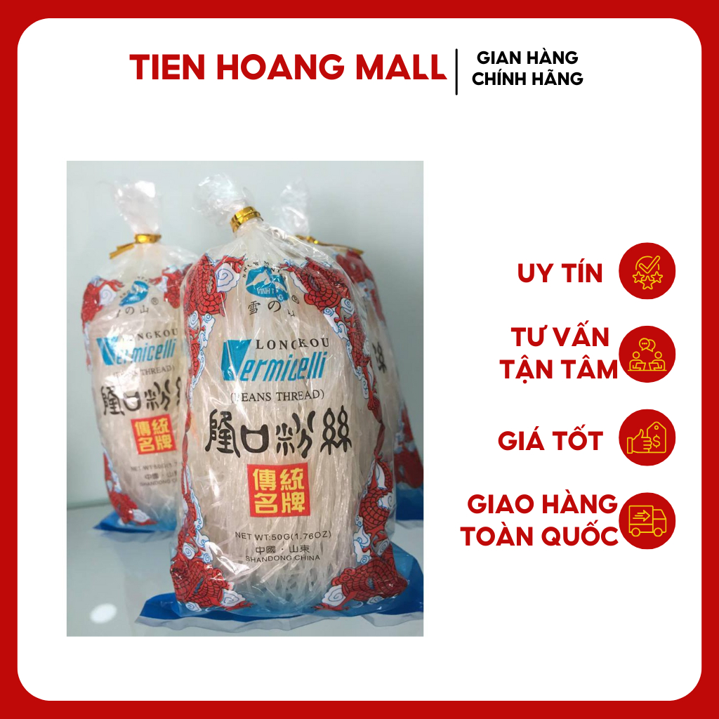 [COMBO 20 GÓI] Bún Tàu / Miến Hiệu Long Tou Con Rồng 1 Bịch 50g ...