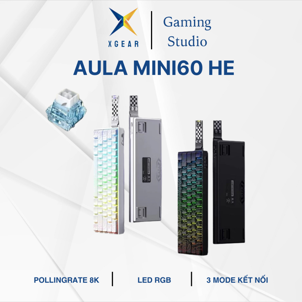 AULA MINI60 - Bàn phím cơ gaming Aula Mini60 HE 3 Modes 8K | Shopee ...