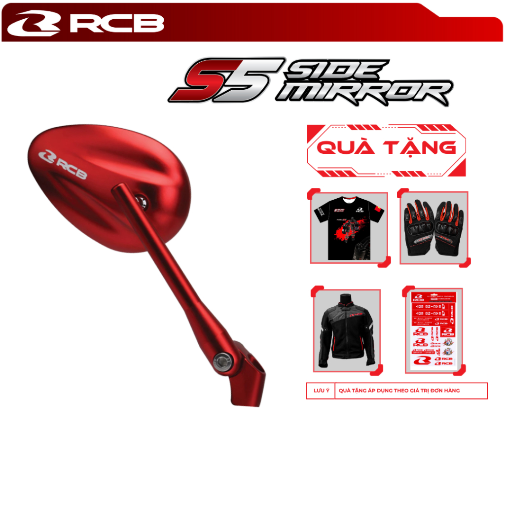 Gương / Kính Chiếu Hậu Xe Máy RCB S5 – Nhiều Màu – Gắn Mọi Dòng Xe Máy ...