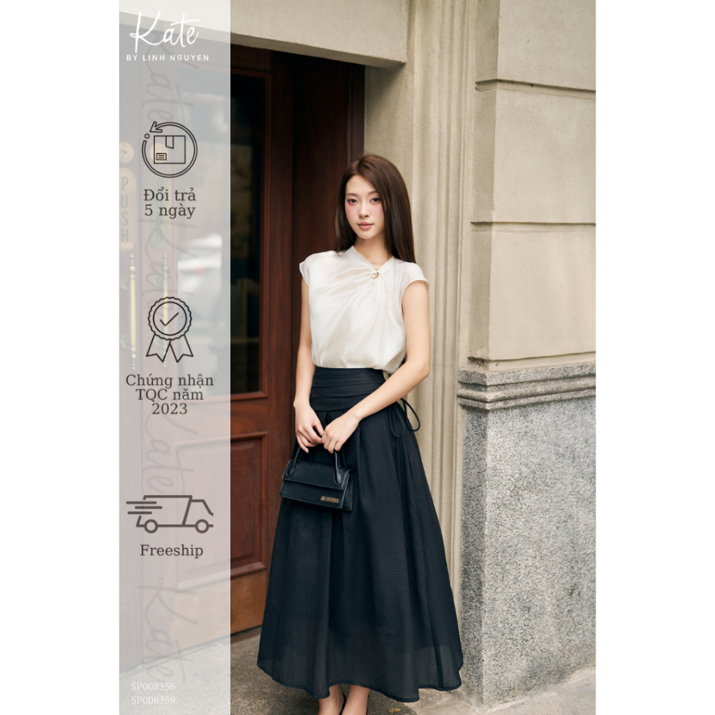Áo - Jia Blouse kết hợp chân váy - Dolly skirt, thiết kế nhẹ nhang, mẫu ...
