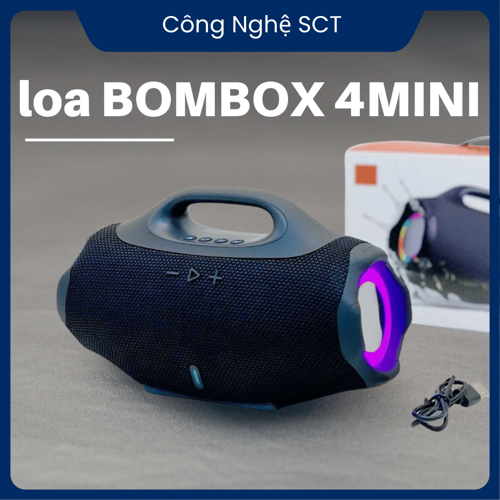 Loa Nghe Nhạc Di Động BOOMBOX 4 MINI - Bass Khủng - Công Suất 15W Chống Nước IPX Âm Thanh Chuẩn ...