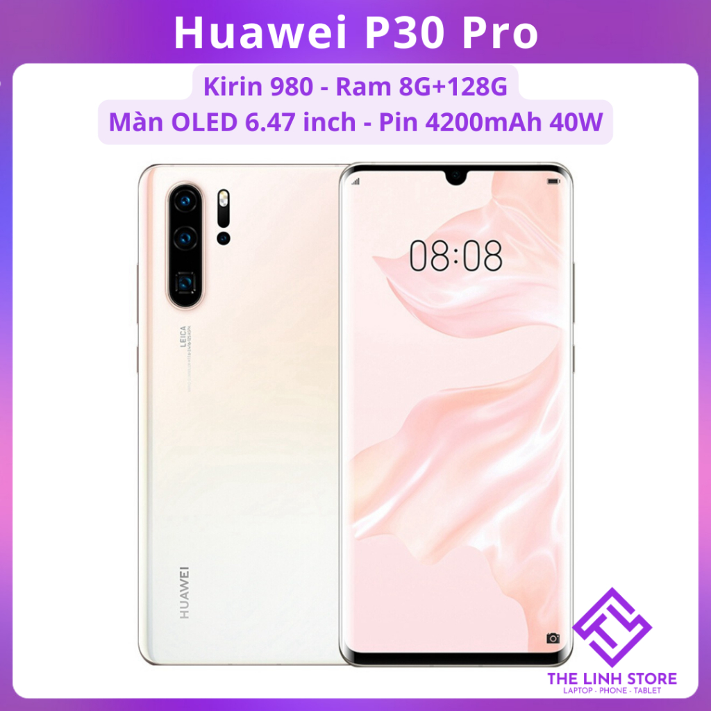 Điện thoại Huawei P30 Pro bản Quốc tế (SPX) - Kirin 980 màn OLED 6.47 ...