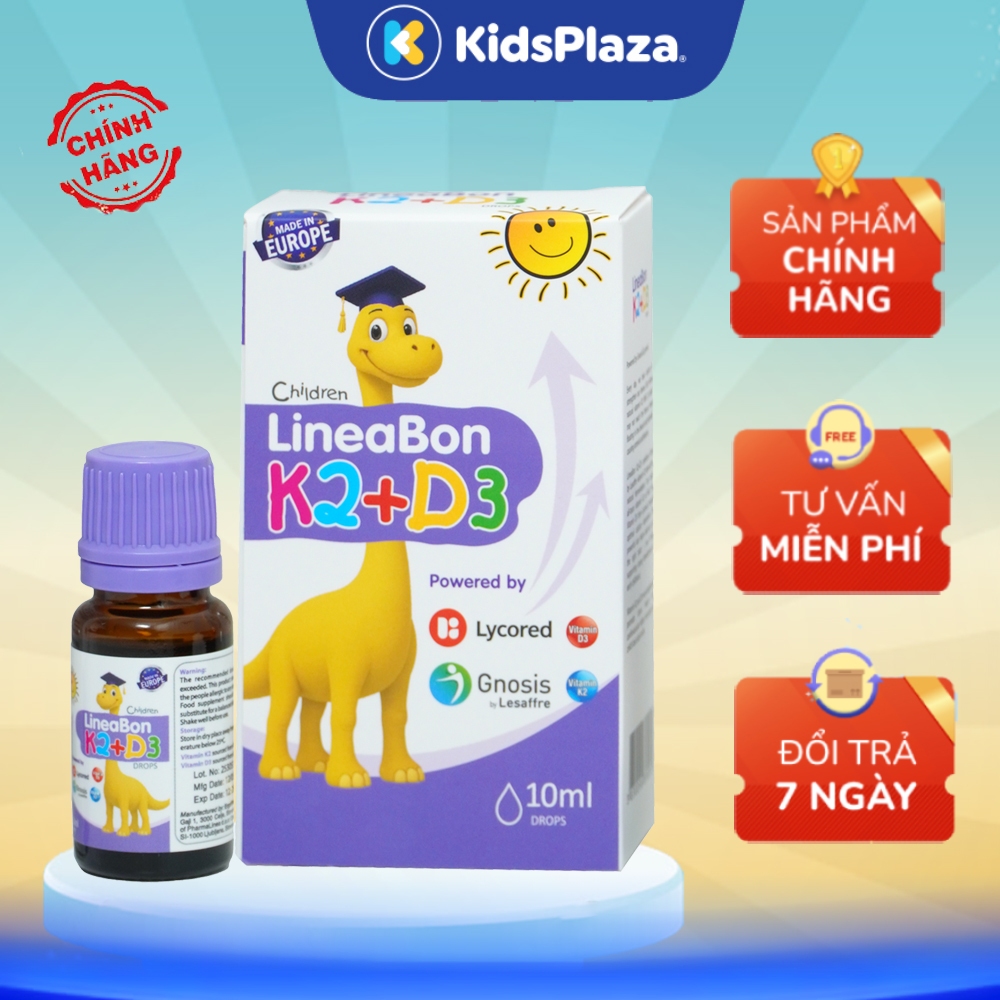Vitamin D3K2 Lineabon Drops 10ml bổ sung cho bé | Shopee Việt Nam