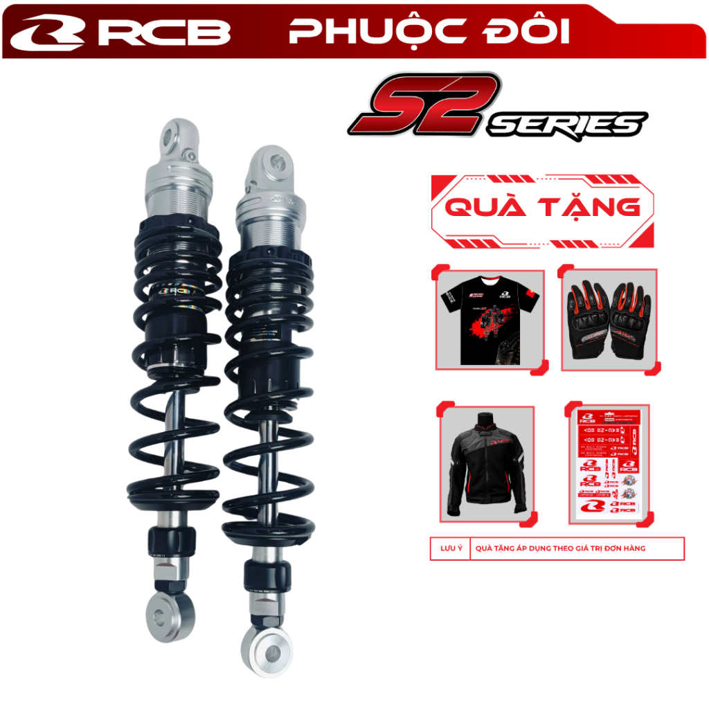 Phuộc Đôi RCB S2 Series – Ty 14mm Piston 35mm – Dành Cho Wave Và Các ...