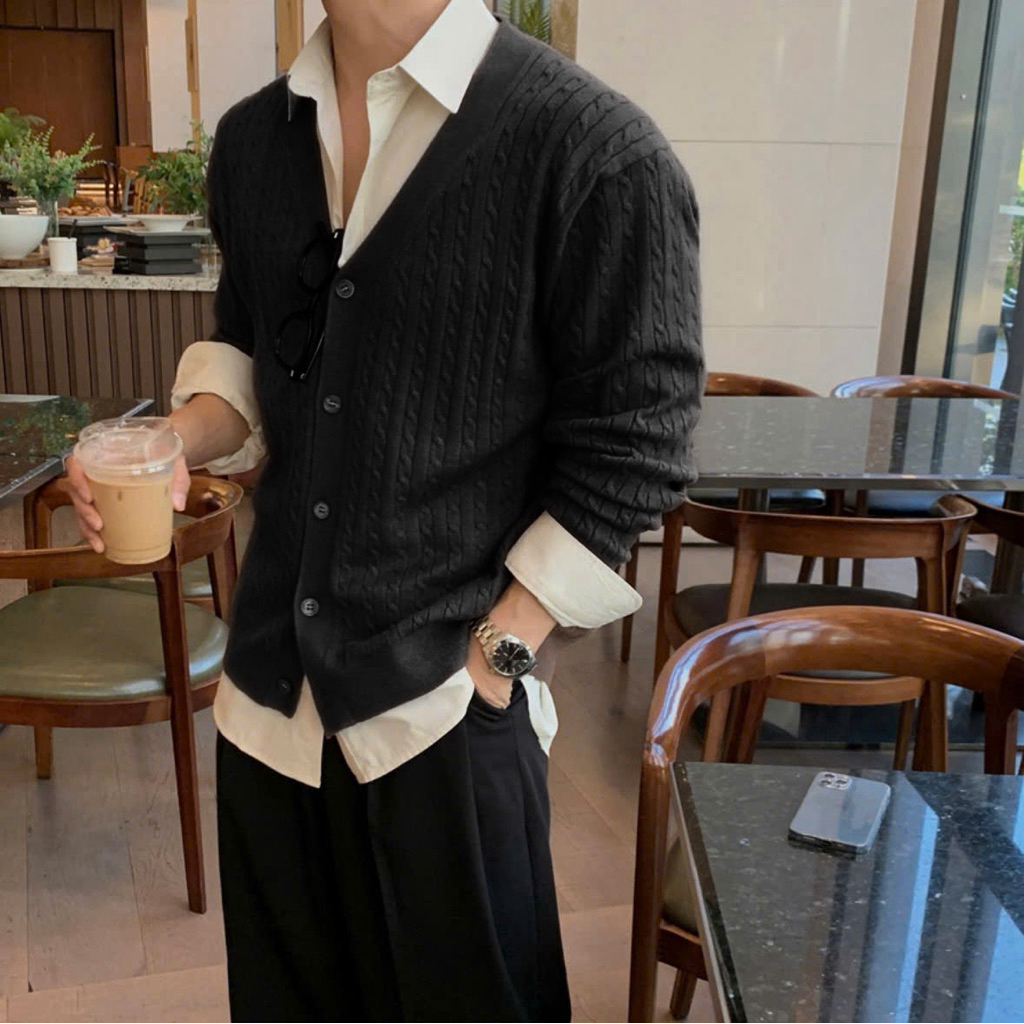 Cardigan len vặn phong cách Korea | Shopee Việt Nam