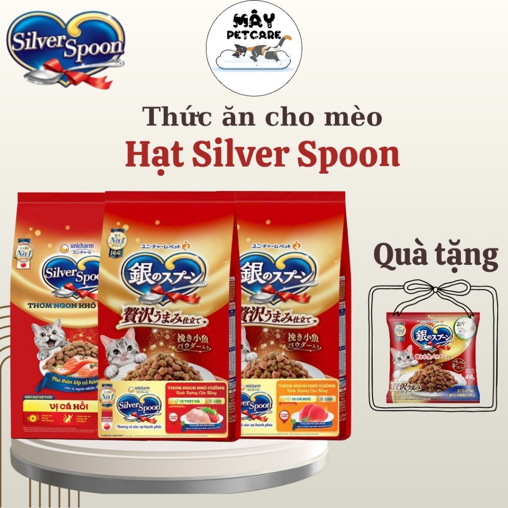 Thức ăn Hạt Cho Mèo Silver Spoon - Hạt cho mèo lớn, mèo con - Dễ tiêu ...