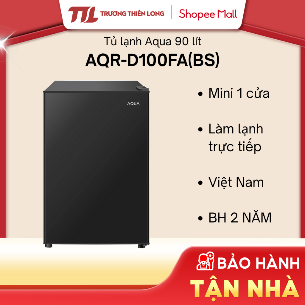 AQR-D100FA(BS) 90L | AQR-D60FA(BS) 50L - Tủ Lạnh Mini 1 Cửa AQUA 90 Lít ...