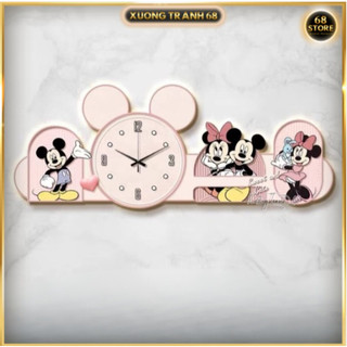 Tranh Treo Tường Đồng Hồ Chuột Mickey, Gấu Bearbrick Tráng Gương Cao ...