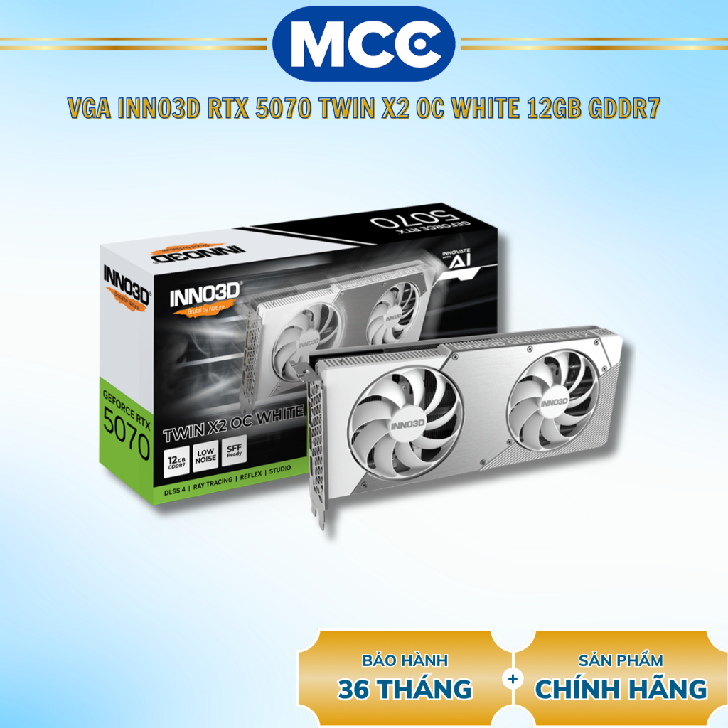 VGA Inno3D RTX 5070 TWIN X2 OC WHITE 12GB GDDR7 | Shopee Việt Nam