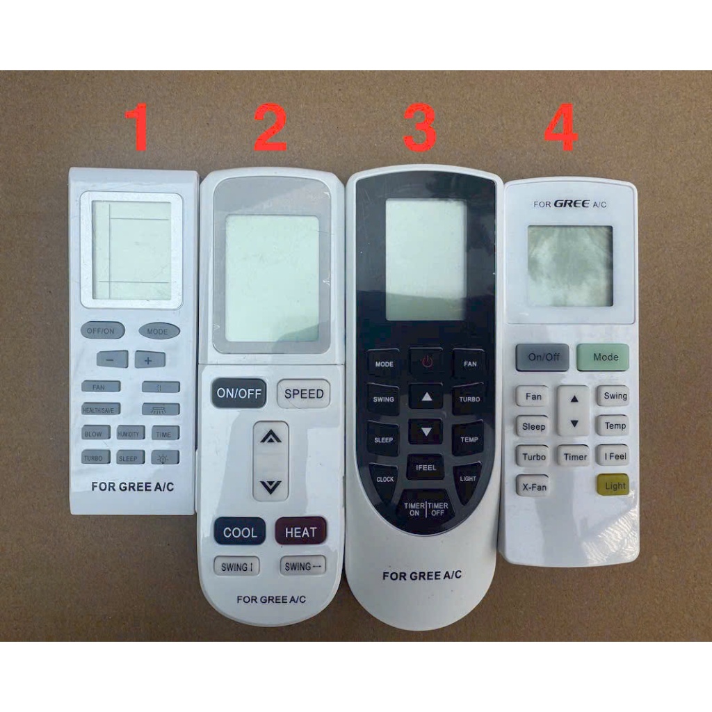 ĐIỀU KHIỂN GREE-ĐIỀU-HOÀ MÁY LẠNH GREE- REMOTE GREE (tặng kèm pin ...