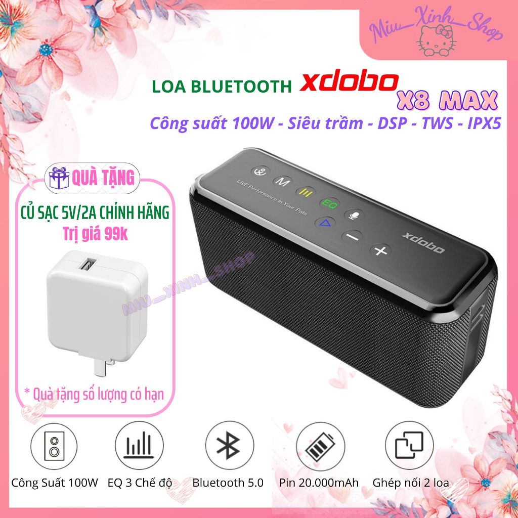 ★Chính hãng★ Loa Bluetooth Xdobo X8 Max 100W Siêu Trầm Hay hơn ...