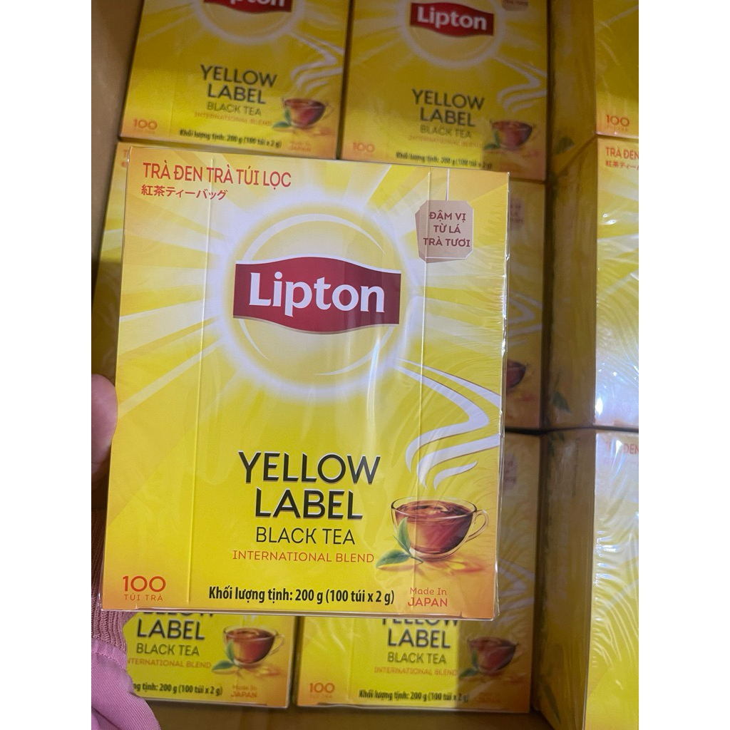 Trà Lipton Nhãn Vàng Hộp 100gói/2g Nhật Bản Hàng Cty Nhập khẩu | Shopee ...