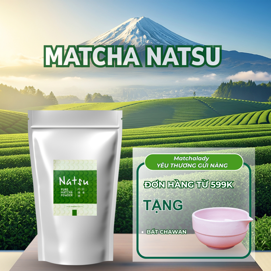 Bột Matcha Natsu Nhập Khẩu Nhật Bản Túi 500G-1Kg | Shopee Việt Nam