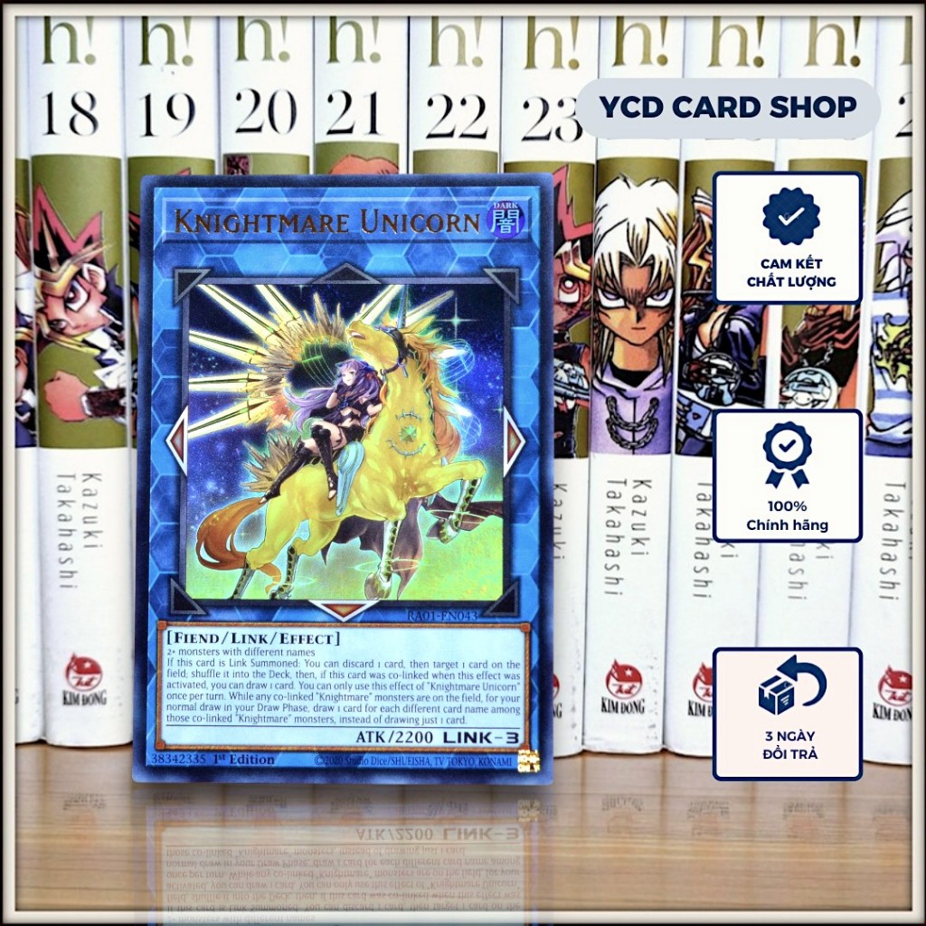 [YCDcardgame] Thẻ bài Yugioh Chính Hãng Knightmare Unicorn (Alternate ...