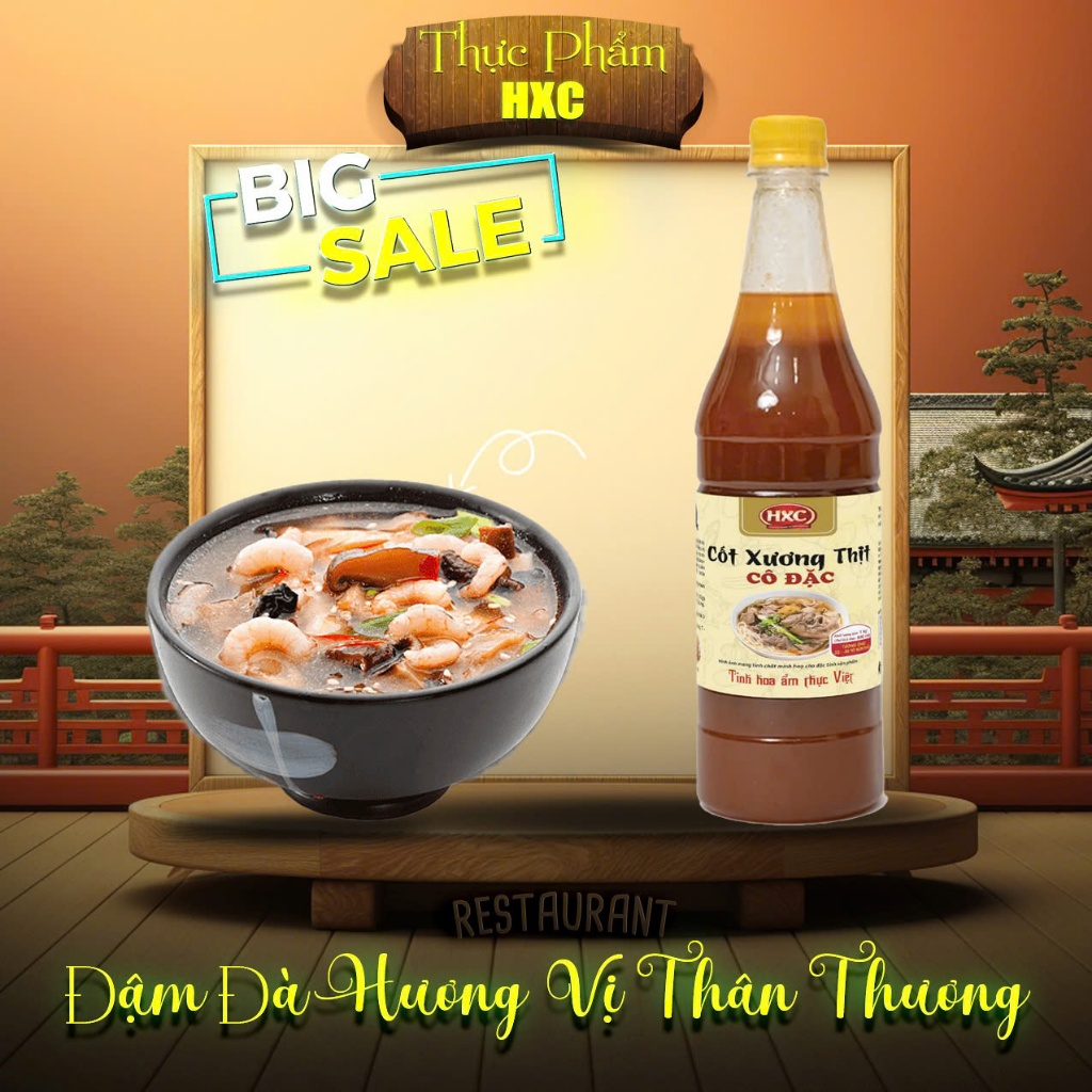 Cốt Xương Thịt Cô Đặc HXC - chai 1 kg | Shopee Việt Nam