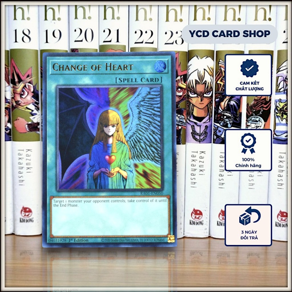 [YCDcardgame] Thẻ bài Yugioh Chính Hãng Change of Heart [Spell ...