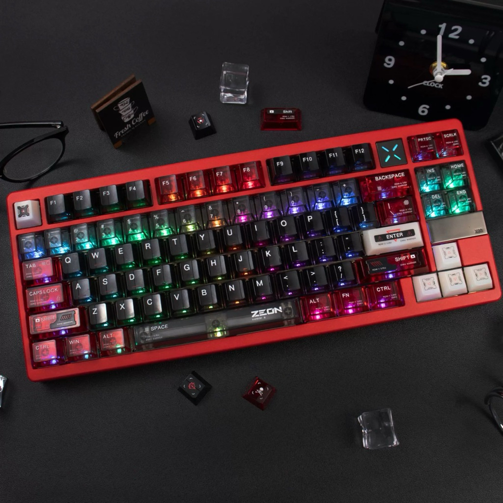 Keycap Zaku | Chất liệu PC - Xuyên led | Profile Cherry | Keyboard ...