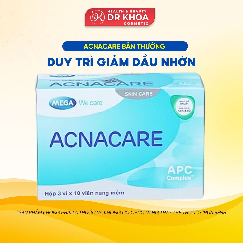 Viên uống Kẽm ACNACARE Mega We Care Giúp Giảm Mụn Giảm Nhờn Hộp 30 viên ...