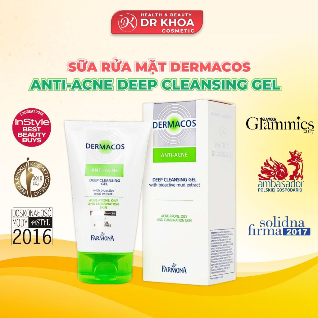 Sữa Rửa Mặt Farmona Dermacos Anti-Acne Deep Cleansing Gel Phù Hợp Cho ...