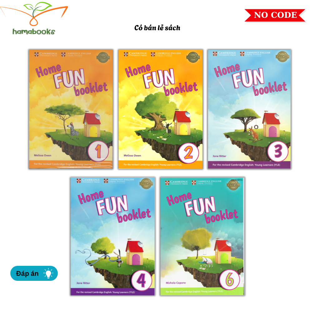 Sách - Home Fun Booklet - 5 level - Bản in lazer đẹp nét, tặng đáp án ...