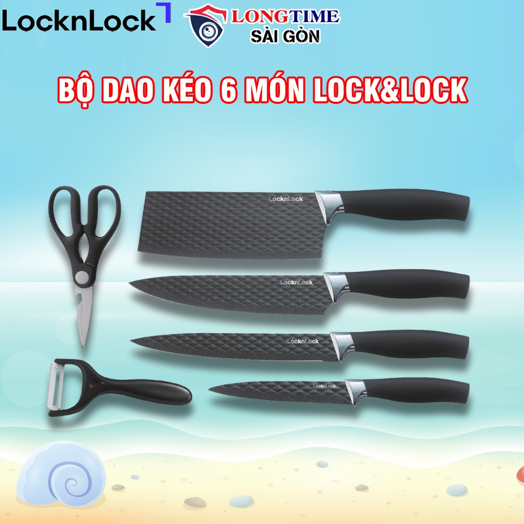 Bộ Dao Kéo Nhà Bếp Đa Năng 6 Món Lock&Lock CKK103S6 Thép Không Gỉ, Chất ...
