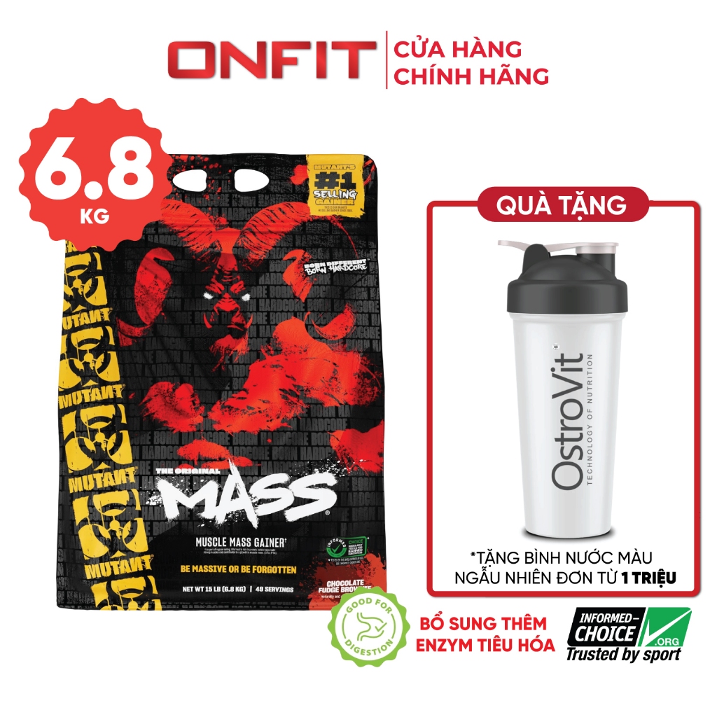 Sữa bột Mutant Mass (6.8 KG) Giàu Dinh Dưỡng Bổ Sung Đạm Chứa Enzym Tiêu Hóa | Nhập Khẩu Canada ...
