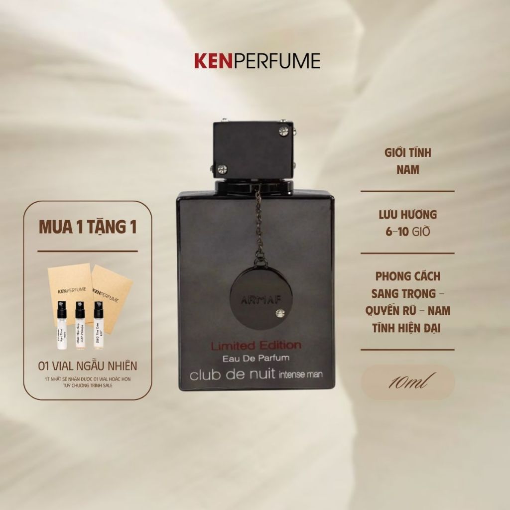 10ML Armaf Club De Nuit Intense Man Parfum Limited Edition | Nước Hoa ...