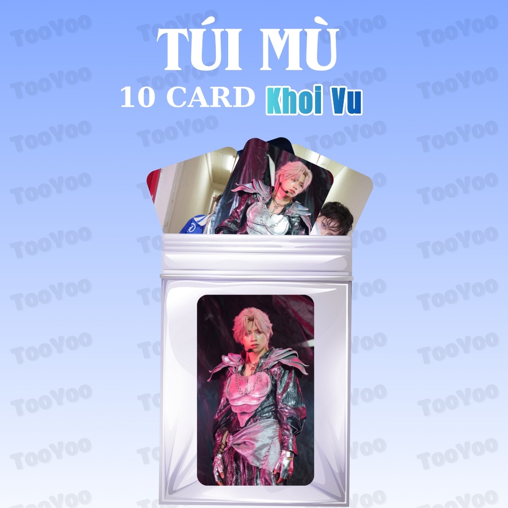 Túi mù gồm 10 card Khoi Vu bo góc không trùng TooYo CARD0295 | Shopee ...