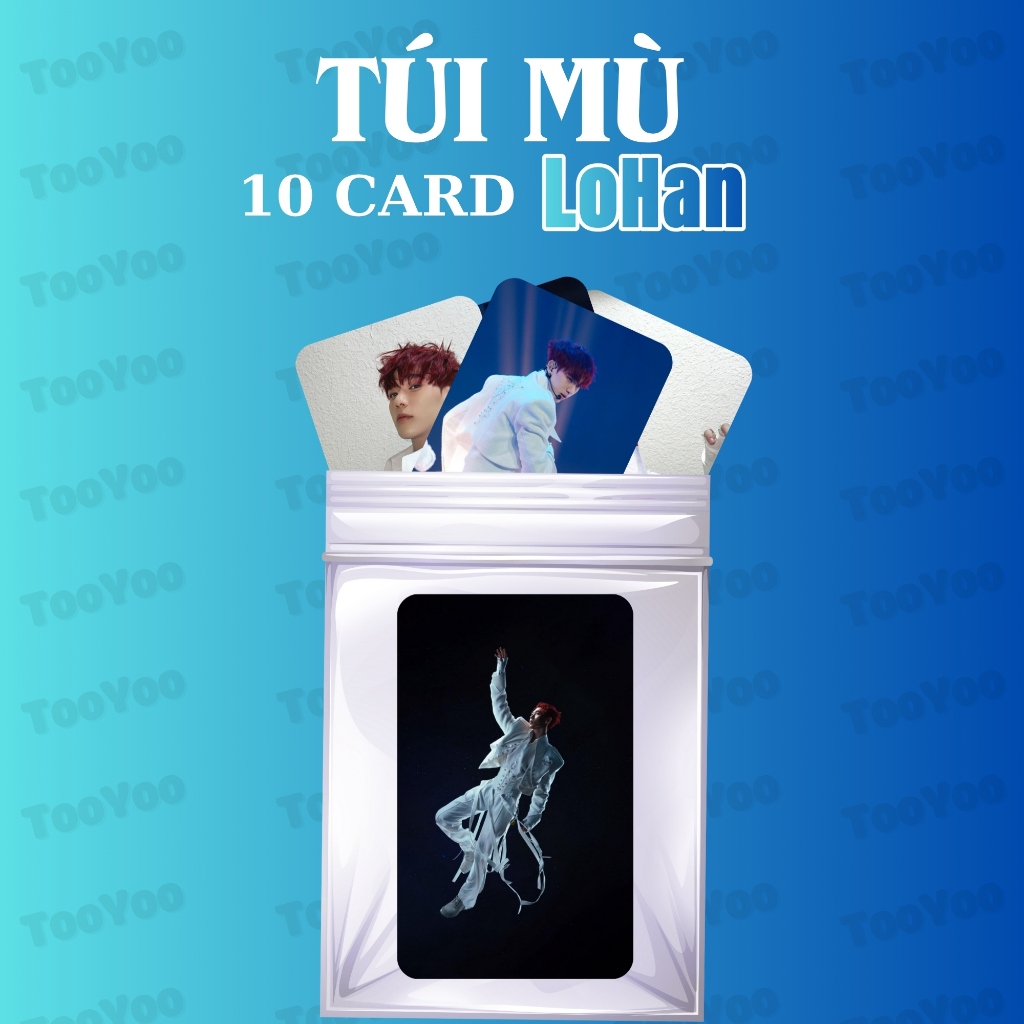 Túi mù gồm 10 card LoHan bo góc không trùng TooYo CARD0296 | Shopee ...