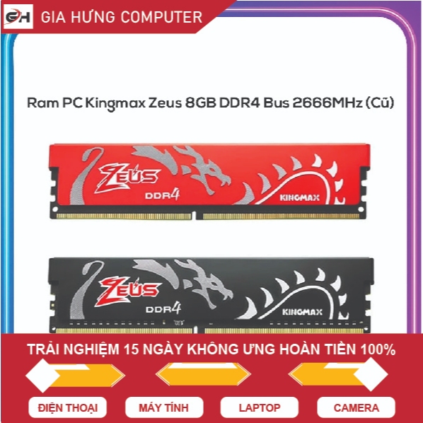RAM PC Kingmax Zeus 8GB DDR4 Bus 2666MHz - Cũ | Shopee Việt Nam